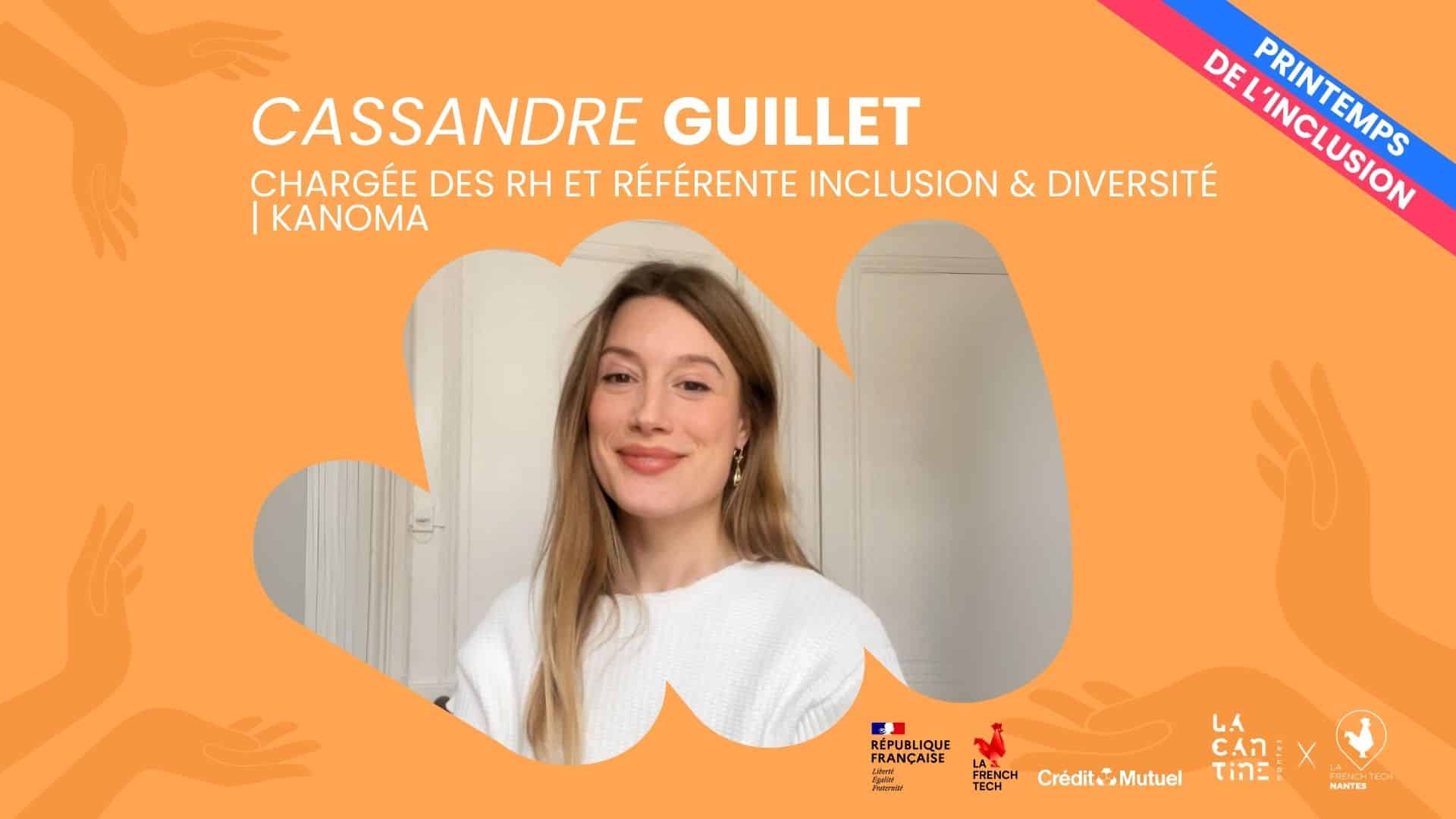 Portrait de Cassandre Guillet, chargée des RH et référente Inclusion ...